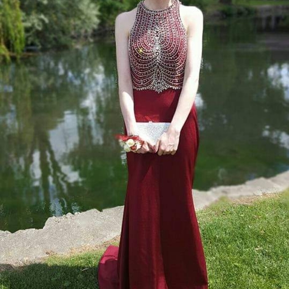 Alyce Paris | Dresses | Alyce Paris Gorgeous Burgundy Grad Prom Dress ...